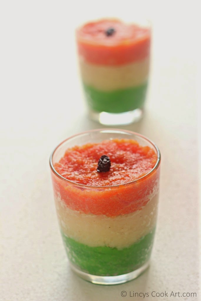 Tricolour Kesari/ Paal Kesari/ Milk Rava Kesari/ Rava Kesari with Milk ...