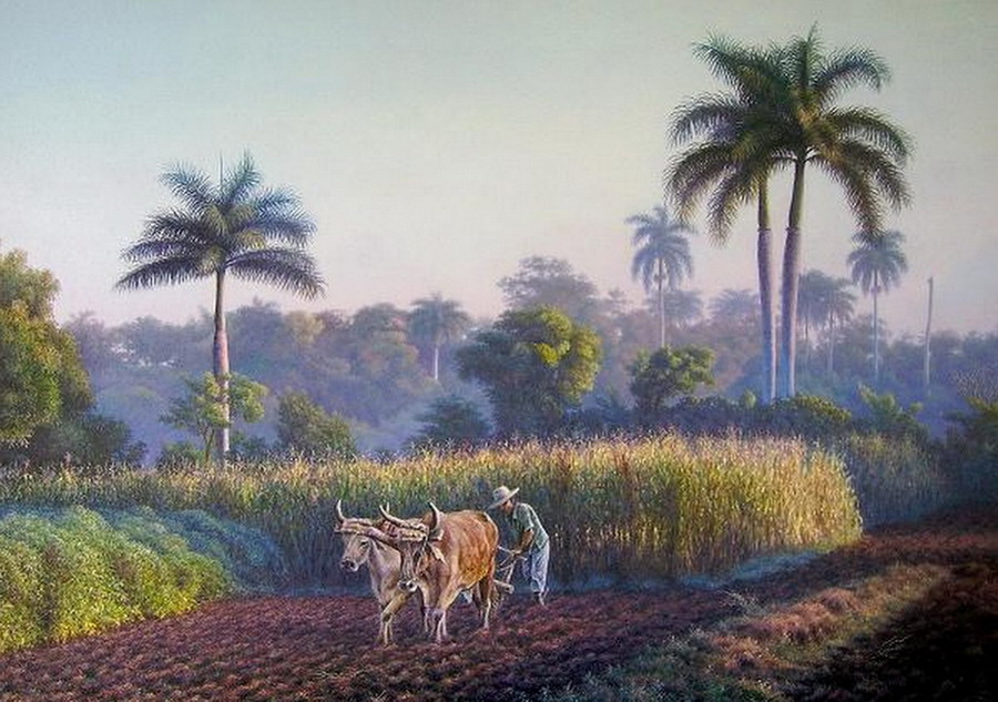 Historia y evolución de la pintura artística : Paisajes Realistas Con ...