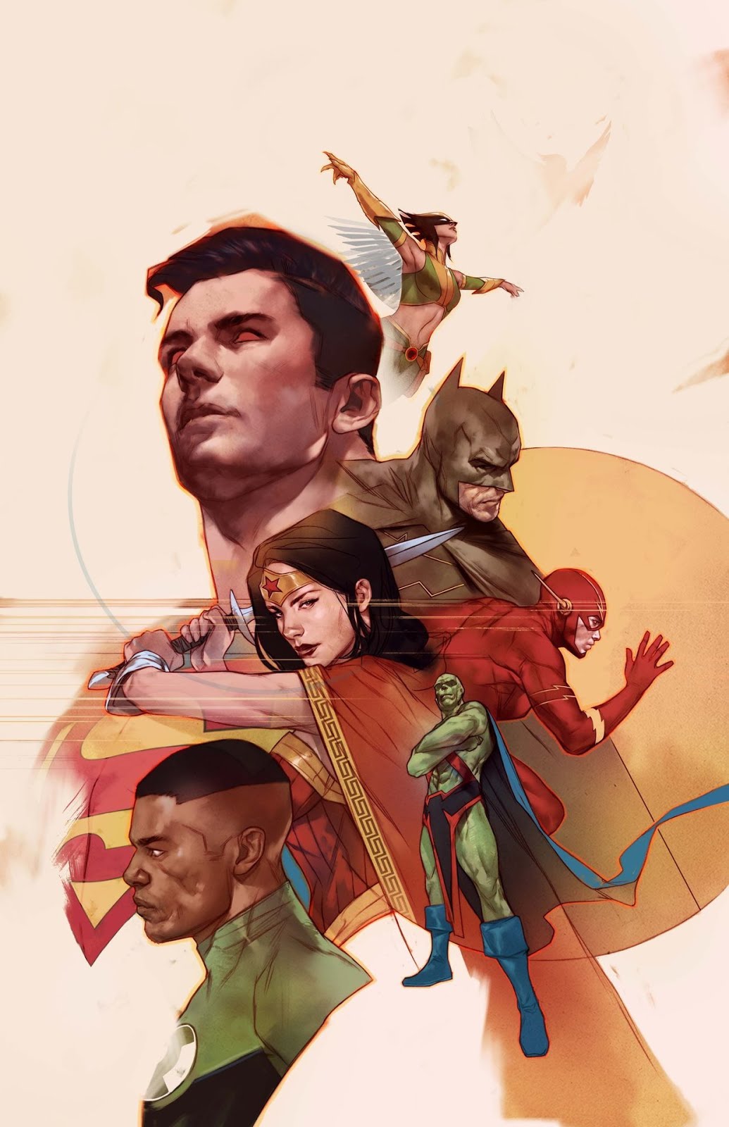 The Geeky Nerfherder: #ArtOfTheDay: 'Justice League' by Ben Oliver