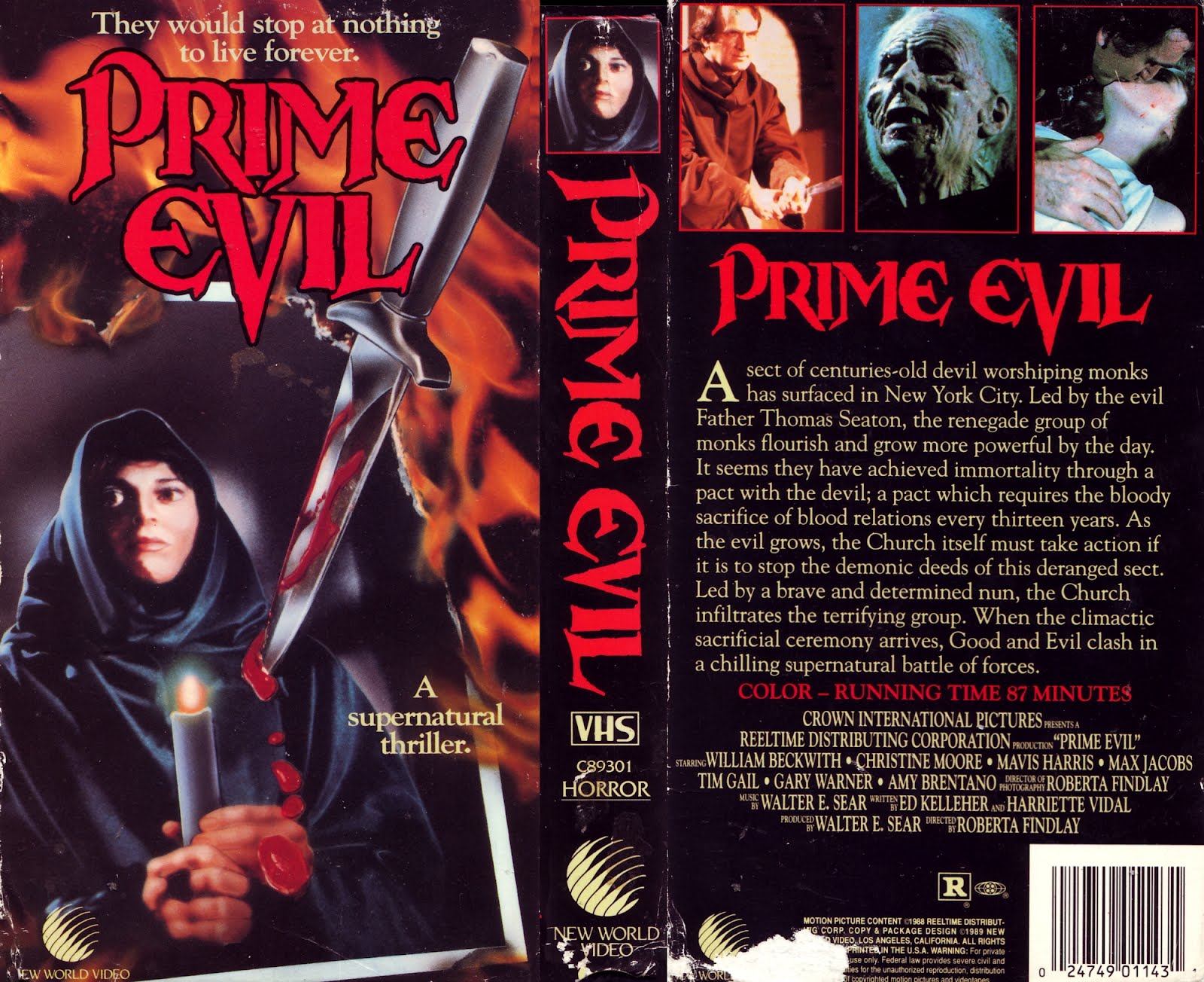 VHS Cover Scans: Prime Evil (1988)