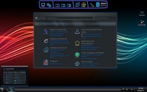 Download Dark Neon Skin Pack Theme for Windows XP and Windows 7 - Down ...