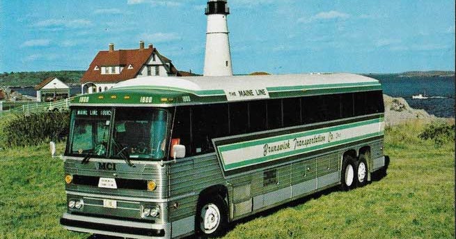 *Postcard Gems: Maine Line Bus