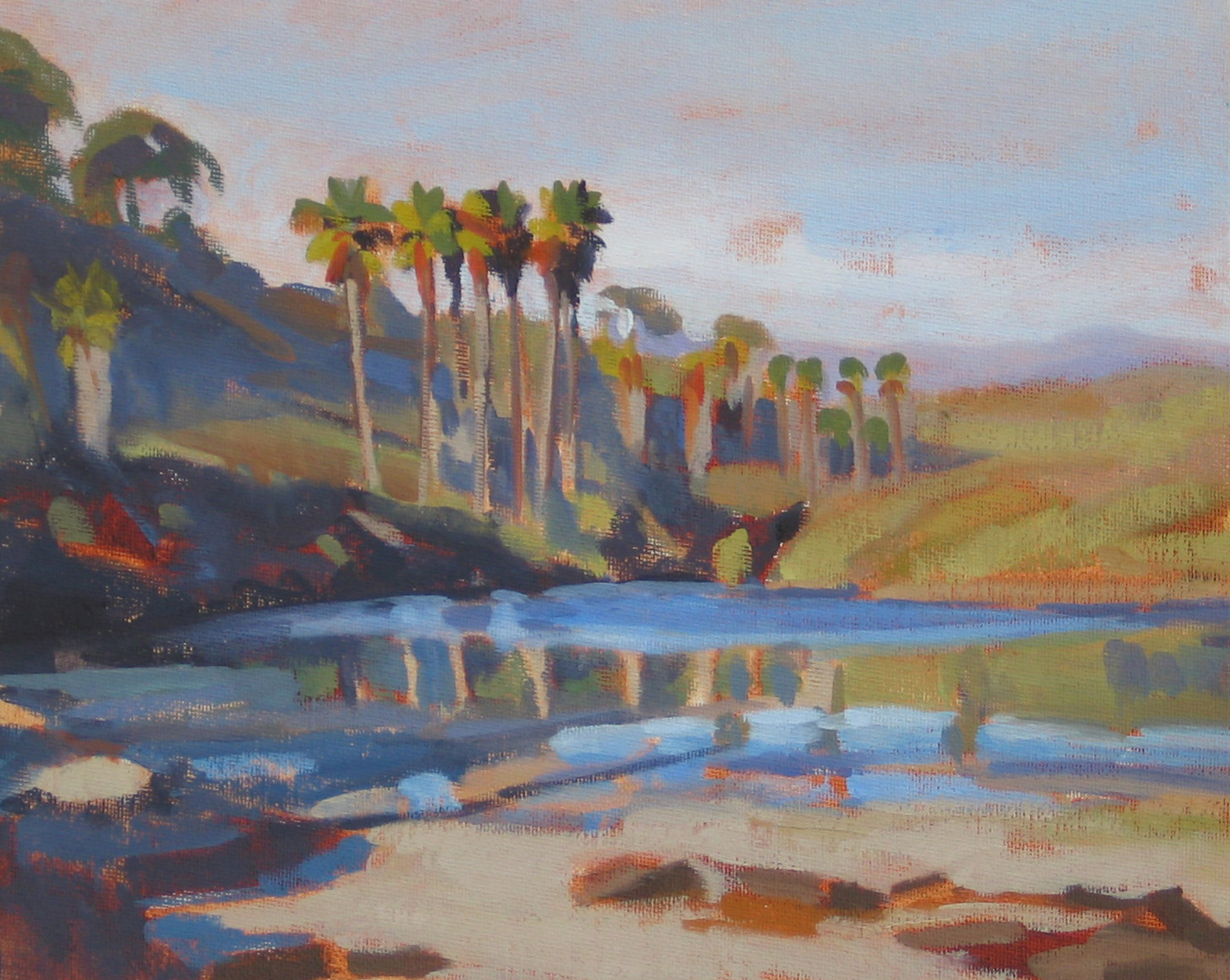 Katherine McGuire Artist, Oil Paintings of California: Lagoon at Hendry ...