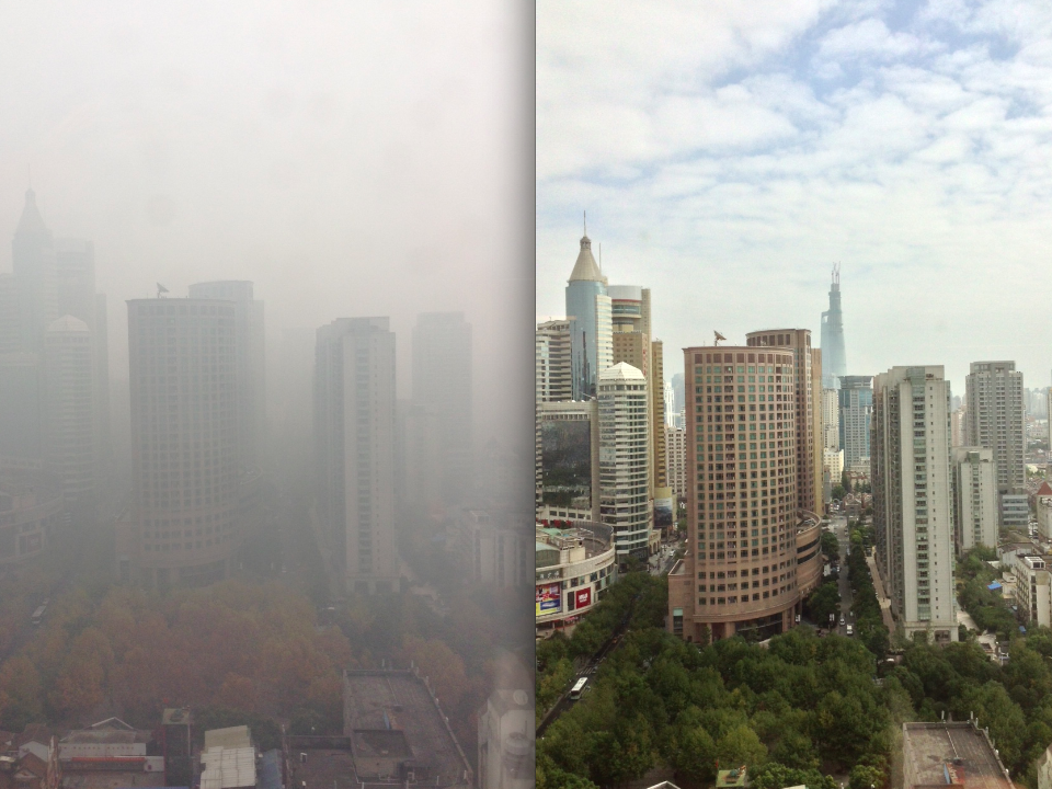 Pollution de l'air à Shanghai 8 fois supérieure au niveau recommandé ...