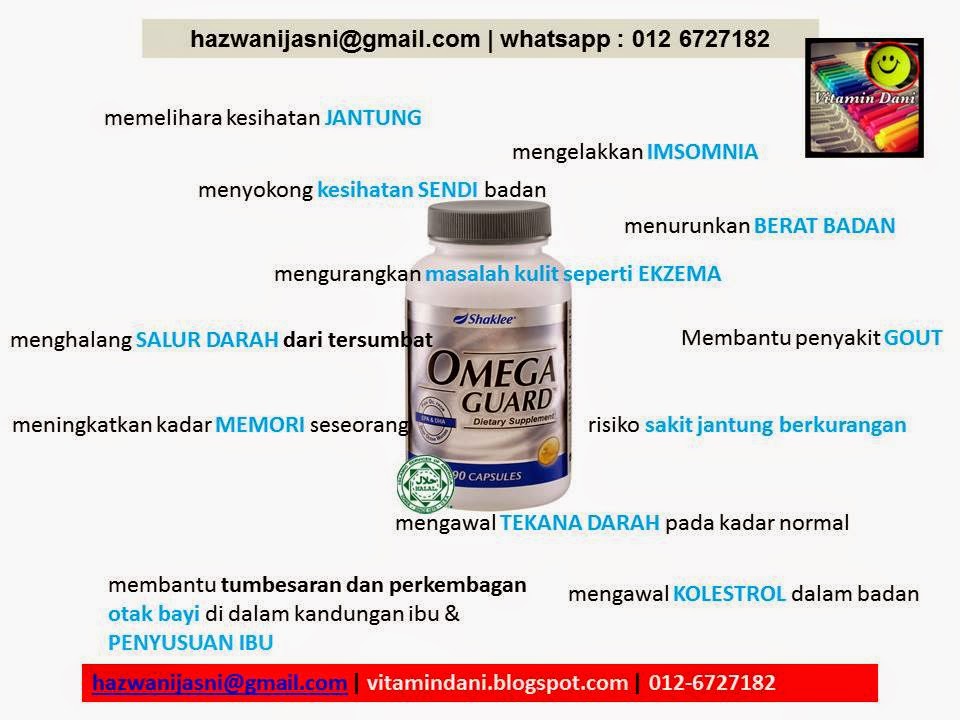 Vitamin Dani: OMEGA GUARD SHAKLEE DENGAN ASID LEMAK OMEGA 3