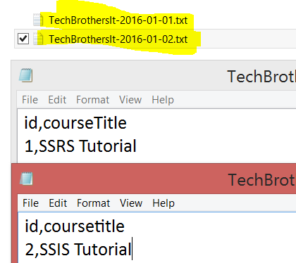 Welcome To TechBrothersIT: How to Load all text/csv files to single Text/CSV File from a folder ...