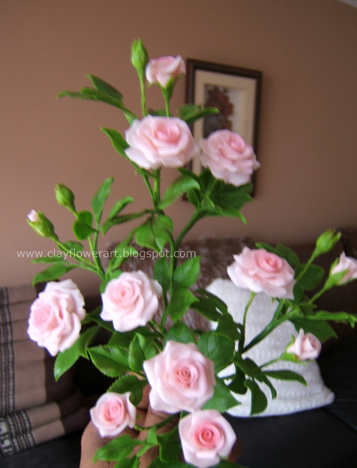 Rose - Clay Flower Art