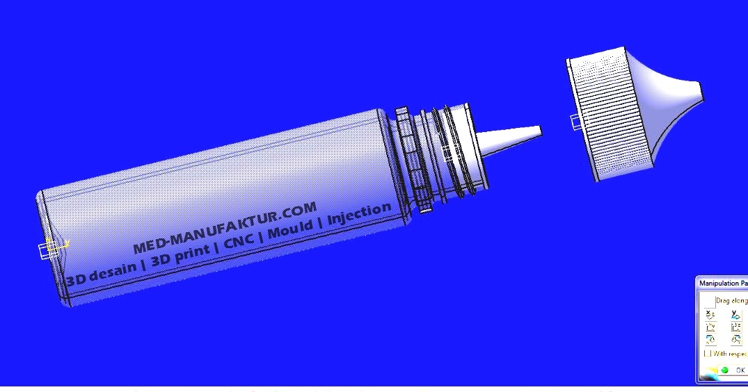 Pembuatan Botol liquid Vaping Vape desain 3D dan Mould Injection ...