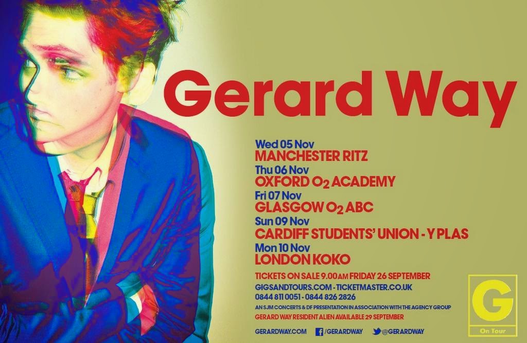Gerard Way Street Team: September 2014