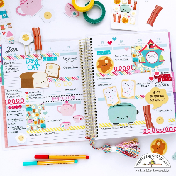 Doodlebug Design Inc Blog: So Punny | Planner Pages with Nathalie
