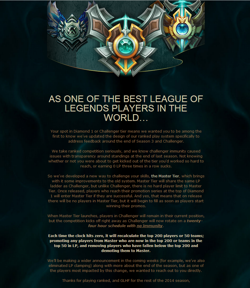 Nuevo tier entre Challenger y Diamante | Mediavida