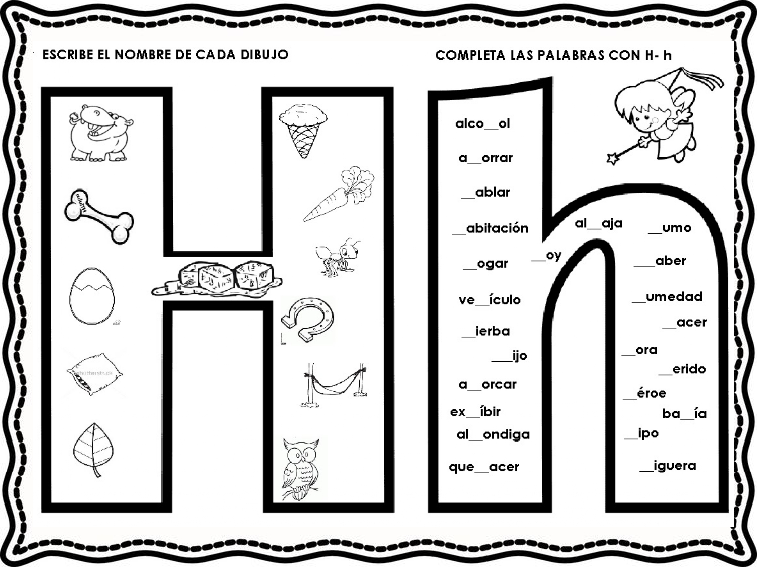 EJERCICIO PARA H - APRENDO ESPAÑOL