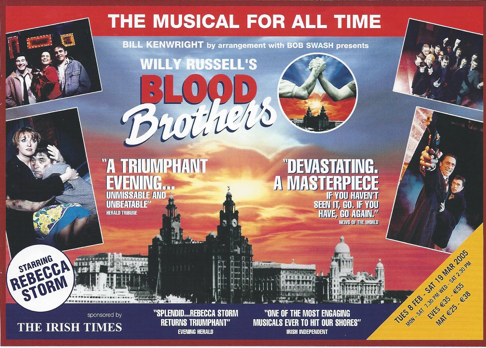 REBECCA STORM - ON STAGE!: EVENT FLASHBACK : BLOOD BROTHERS .. GAIETY ...