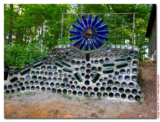 Randy & Meg's Garden Paradise: Bottle Wall, Day Six