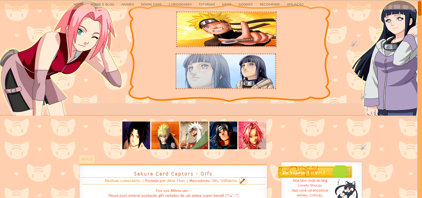 - Lovely Shoujo - : Novo Layout - Naruto Shippuden