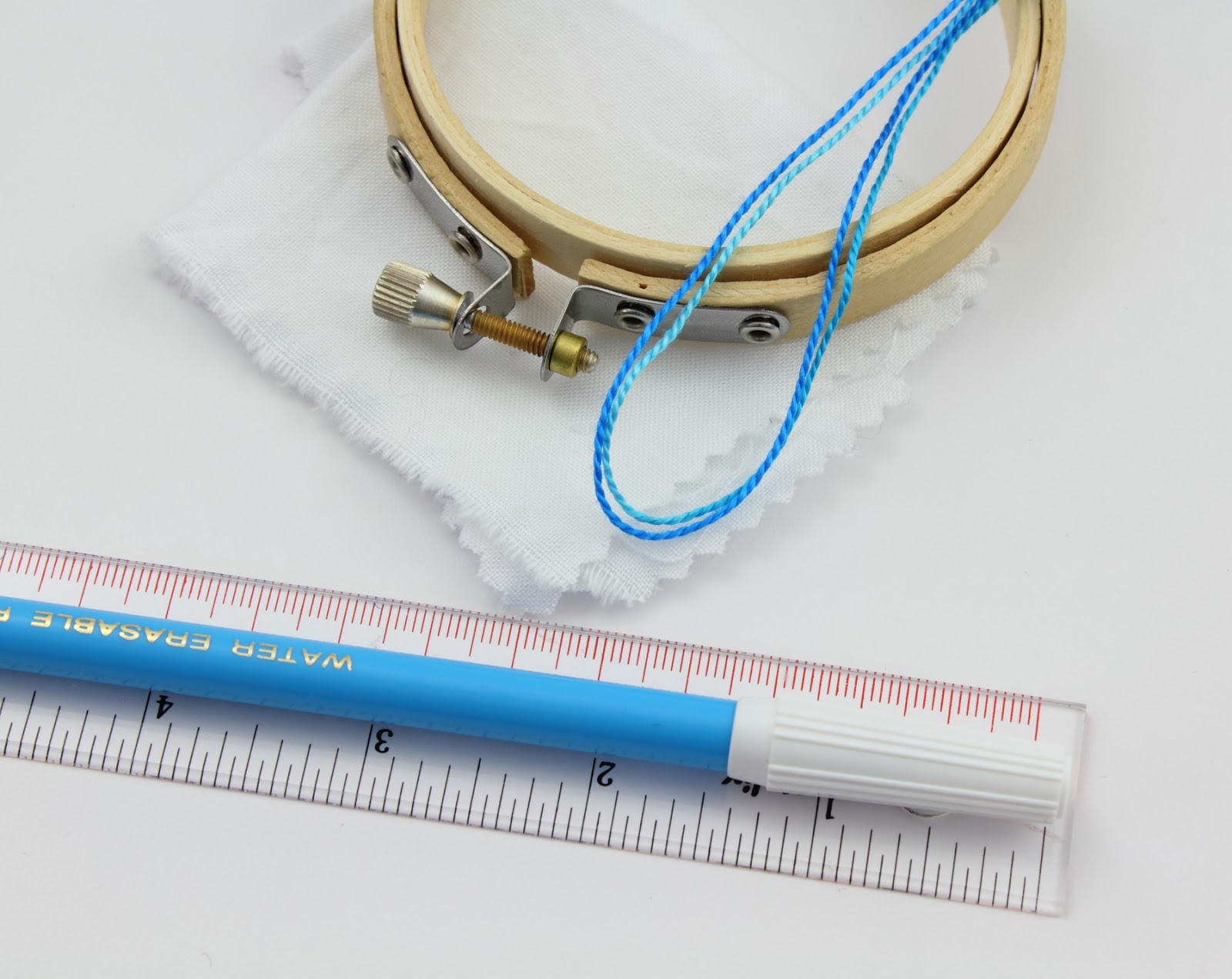 big B: Threaded Running Stitch
