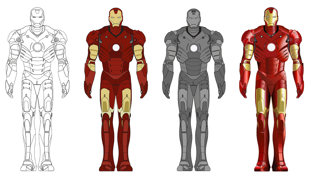 MY WORLD: Drawing and comicbooks.: IRONMAN with ILLUSTRATOR - year 2011.