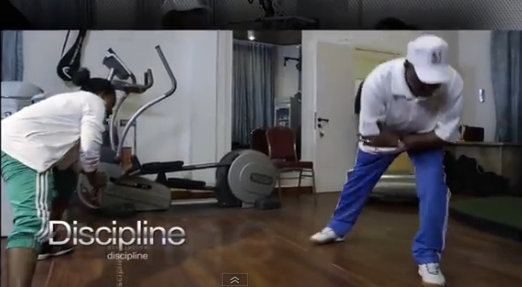 Check out these pics of President Jonathan working out