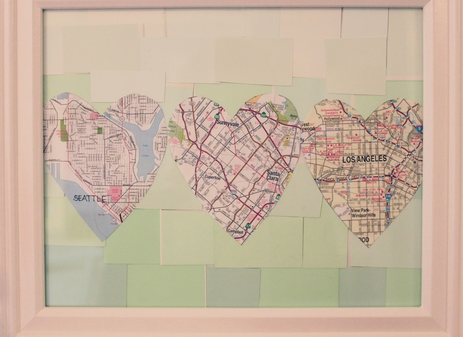 DIY Ombre Heart Maps - Michaela Noelle Designs