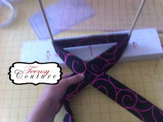 Teensy Couture: How to Make A Fabric Bow for Clothing