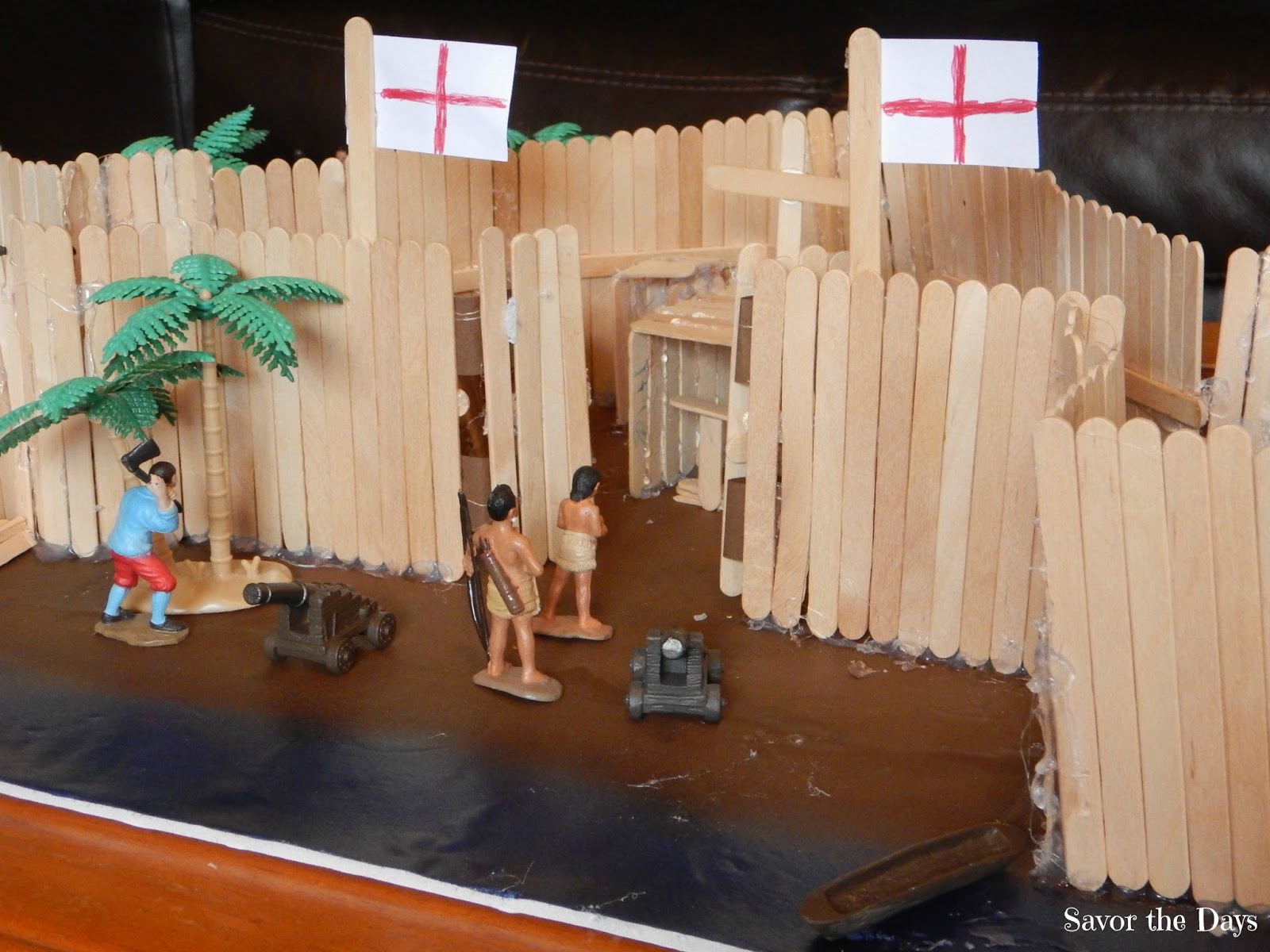 Savor The Days: Jamestown Fort {Colonial Craft}