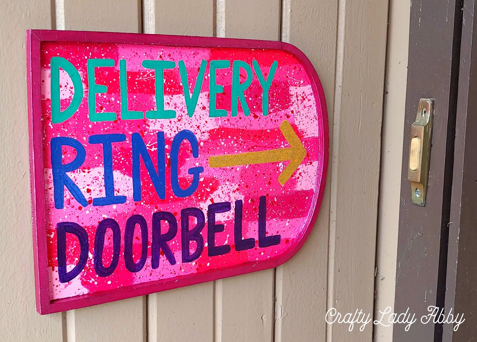 HOME DIY: Delivery Ring Doorbell Painted Sign