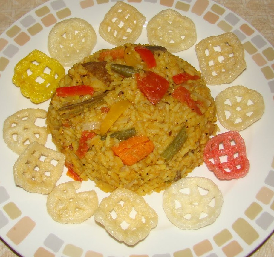 SOUTH INDIAN FOOD VERITIES & PREPARATION: Sambar Sadham/ Bisibelebath