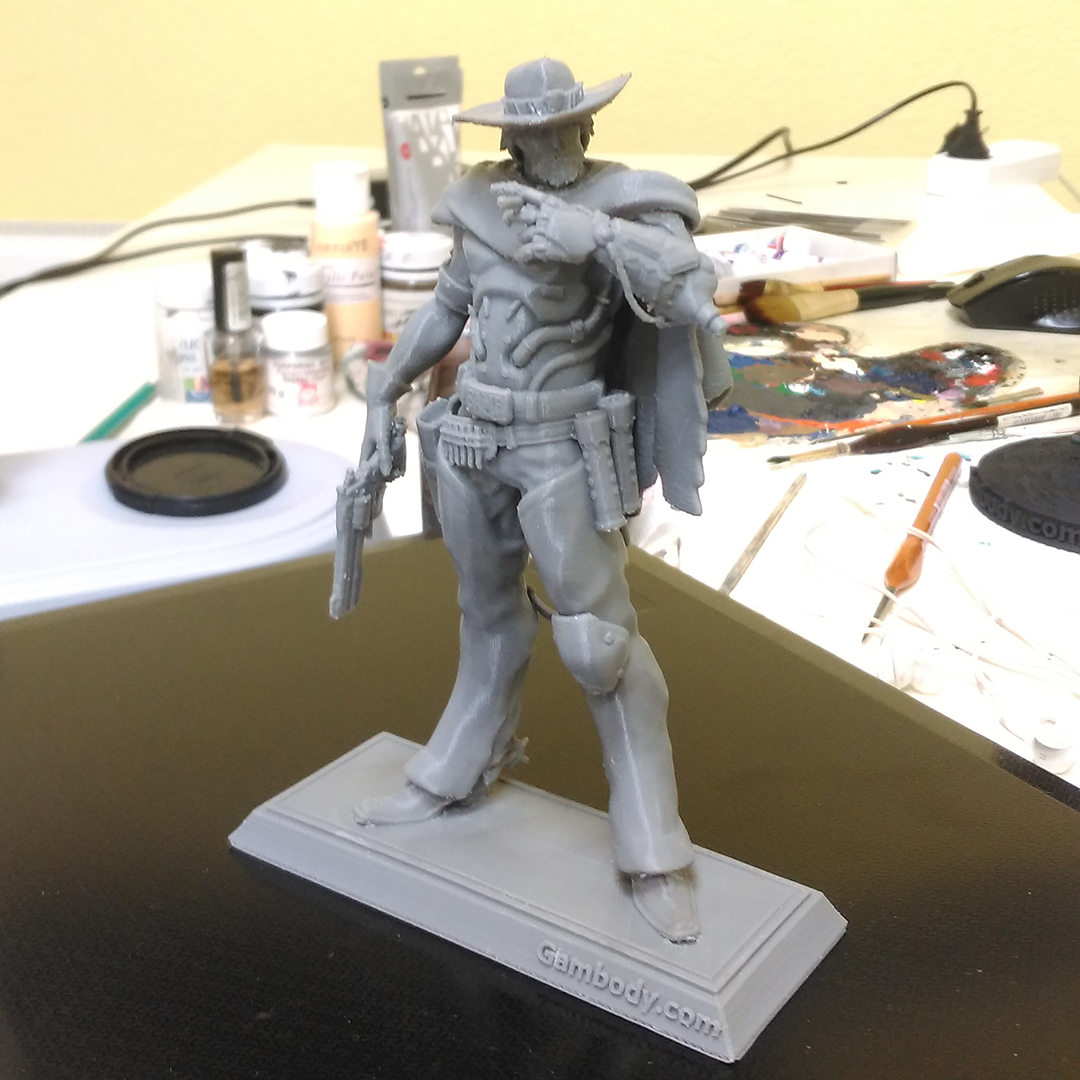 Overwatch - McCree 3D Model | Static Figurine | 3D Printing Designs