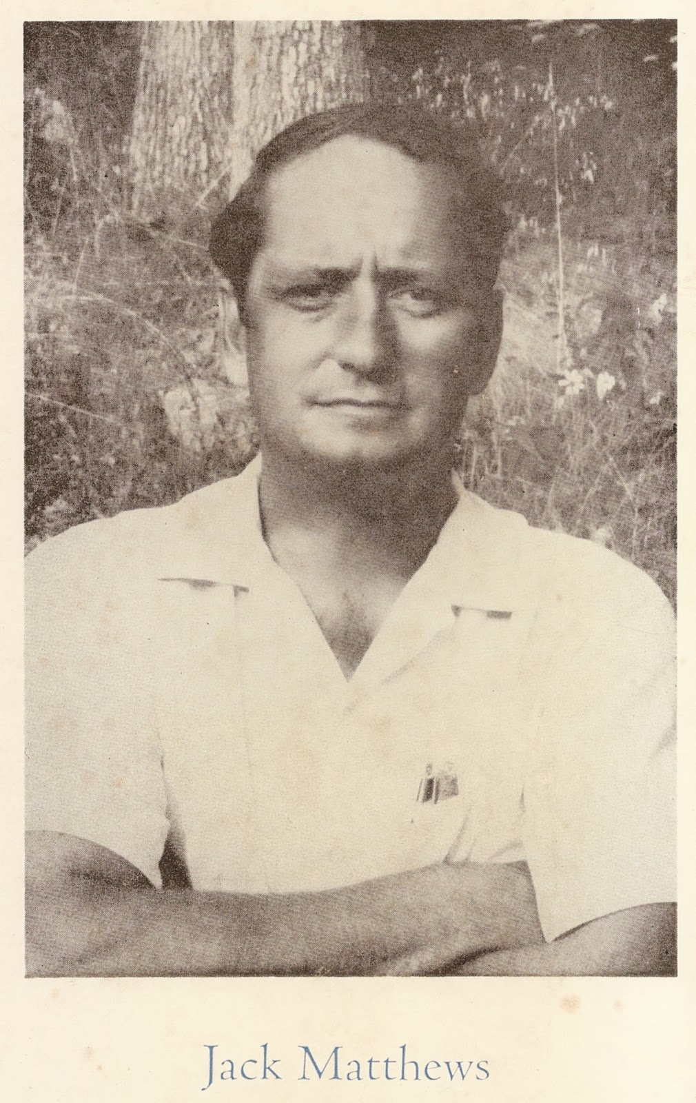 Book Jacket Bios: Jack Matthews (1925-2013)