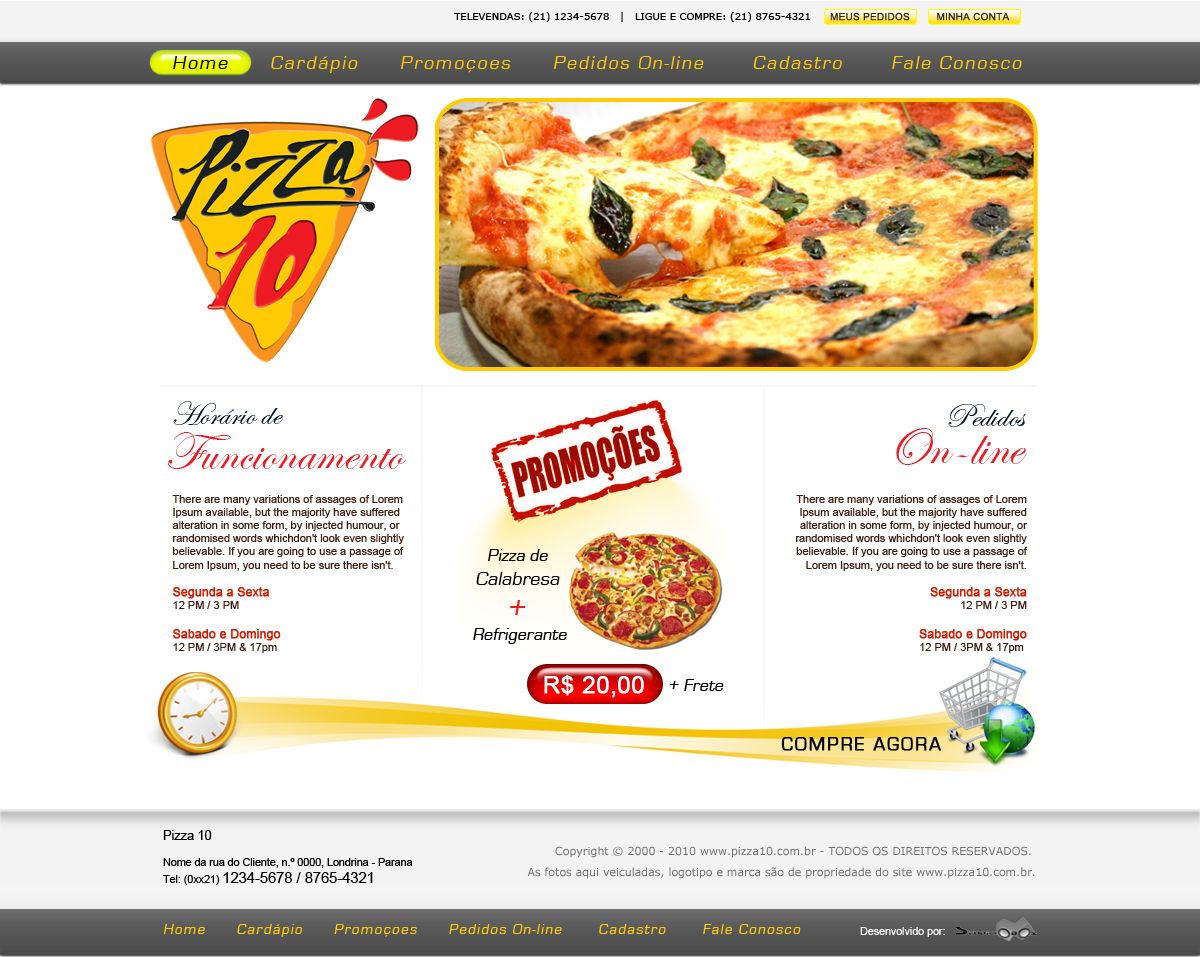 Welcome to my Portfólio - Enjoy It: 3ª Proposta de Layout desenvolvida ...