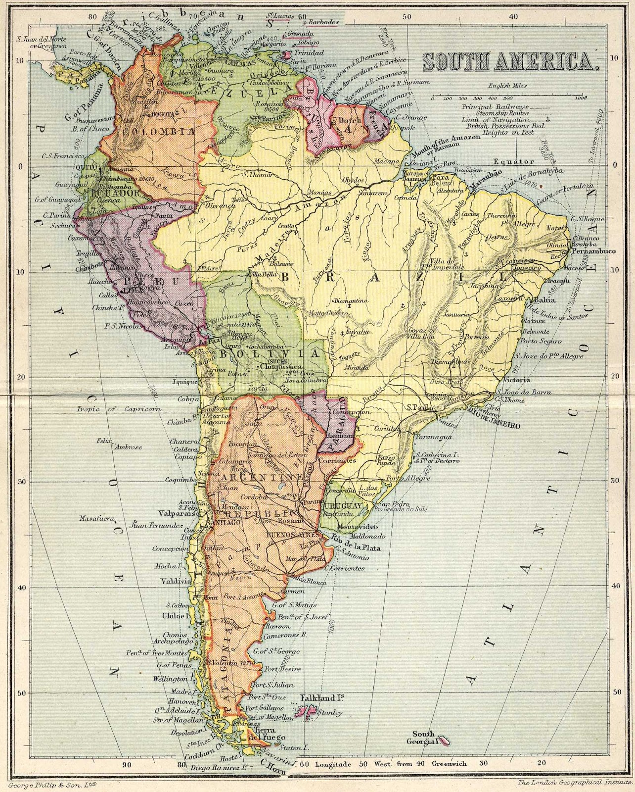 América do Sul | Mapas Geográficos da América do Sul