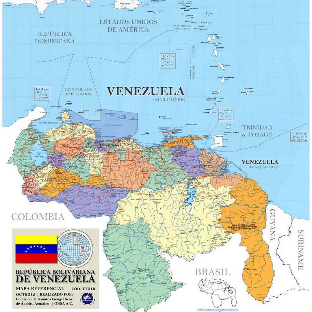 Mapas Geográficos da Venezuela