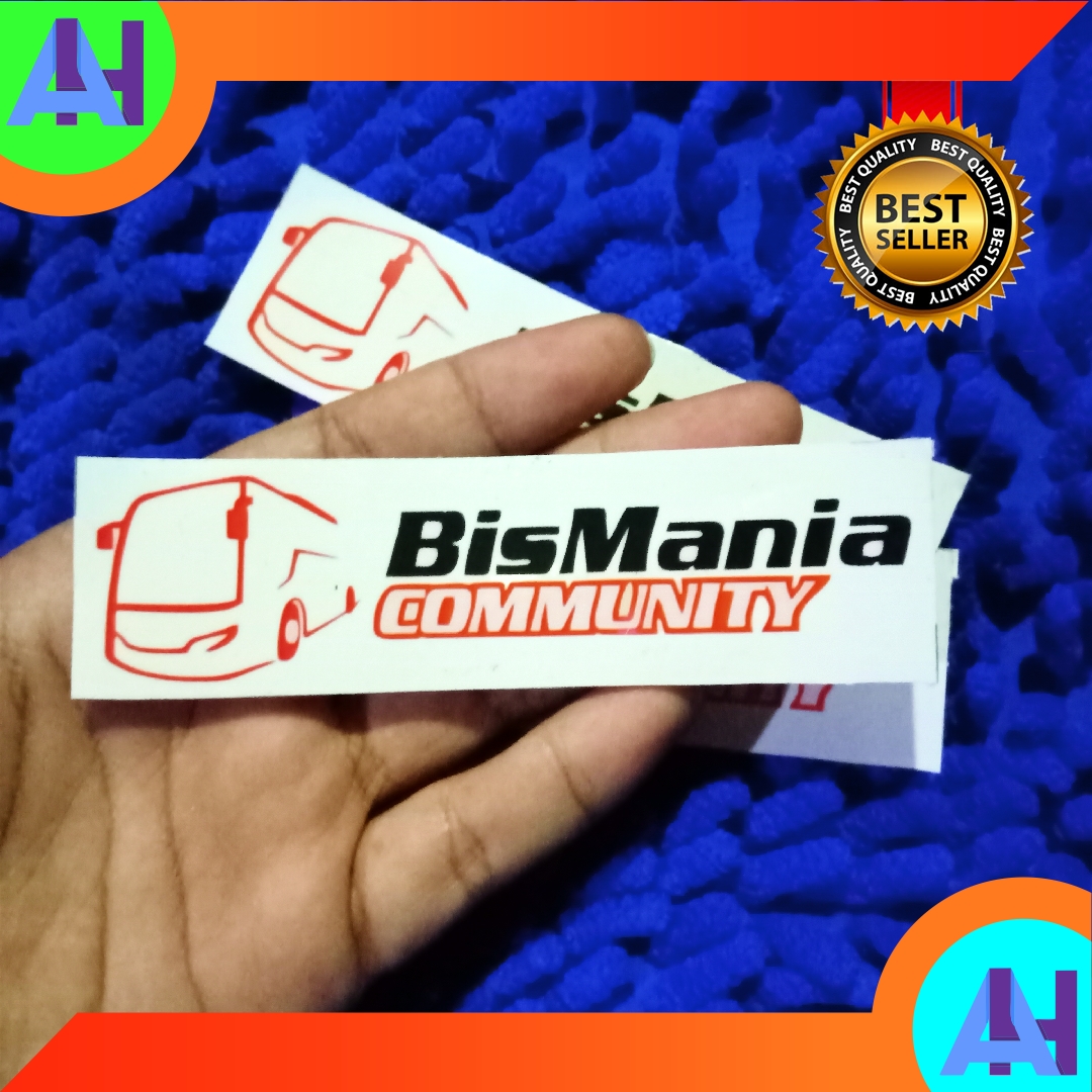 Sticker Bus Mania Community atau BMC Bahan Transpparan .Bismania. BMC ...