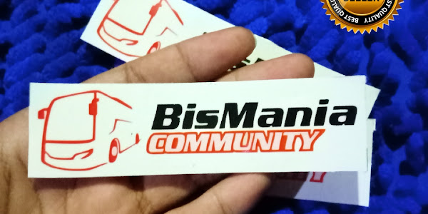 Sticker Bus Mania Community atau BMC Bahan Transpparan .Bismania. BMC ...