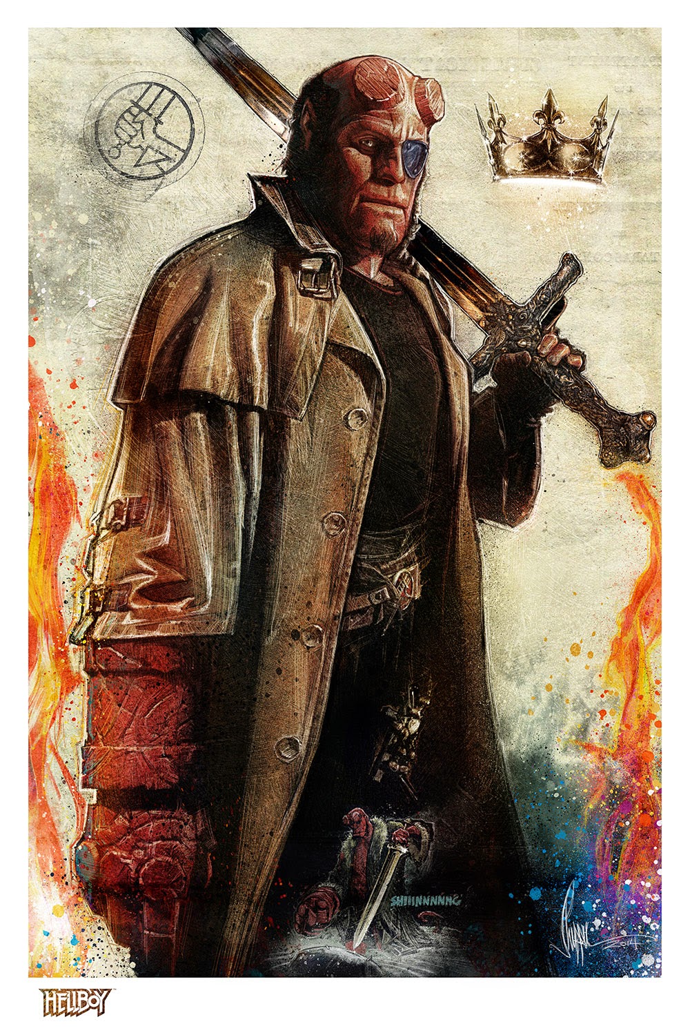 INSIDE THE ROCK POSTER FRAME BLOG: Hellboy 20th Anniversary Art Show at ...