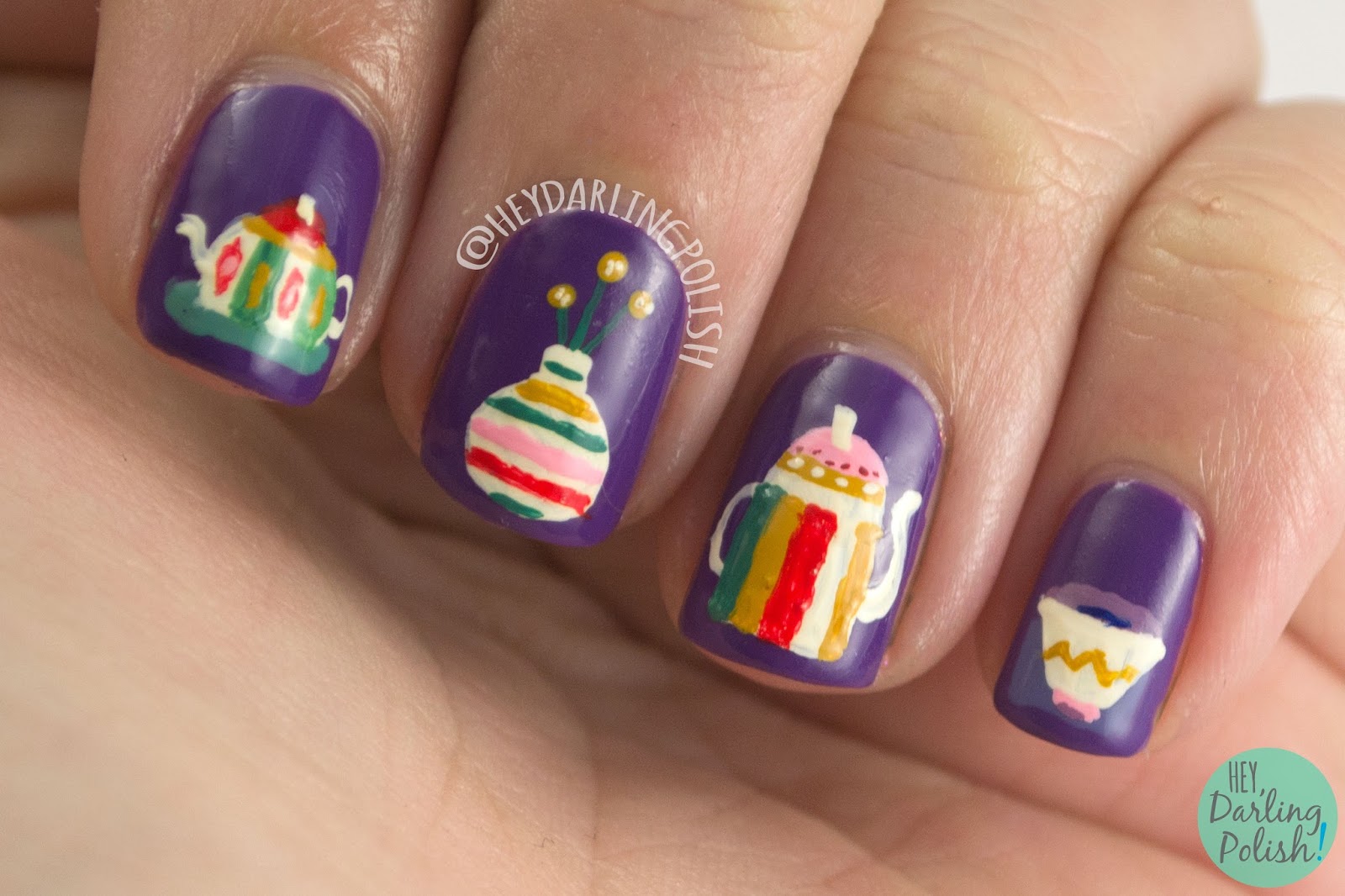 Hey, Darling Polish!: The Nail Challenge Collaborative: Tea Party - Week 3