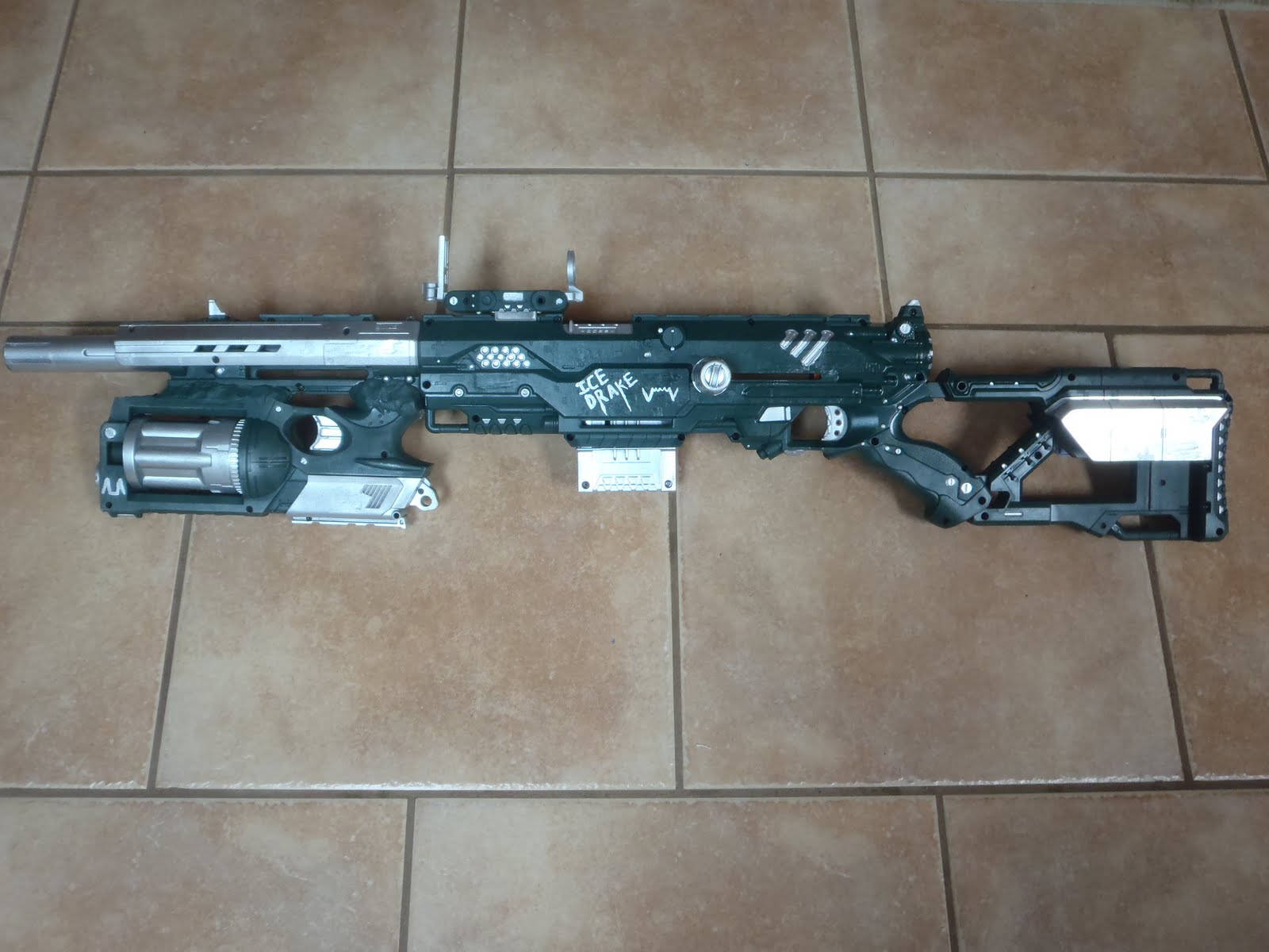 The Nerf Grid: The Nerf "Ice Drake" A Custom Longstrike + Maverick ...