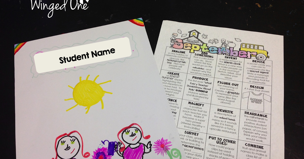 Winged One - Helping students find their wings: Choice Boards for Early ...