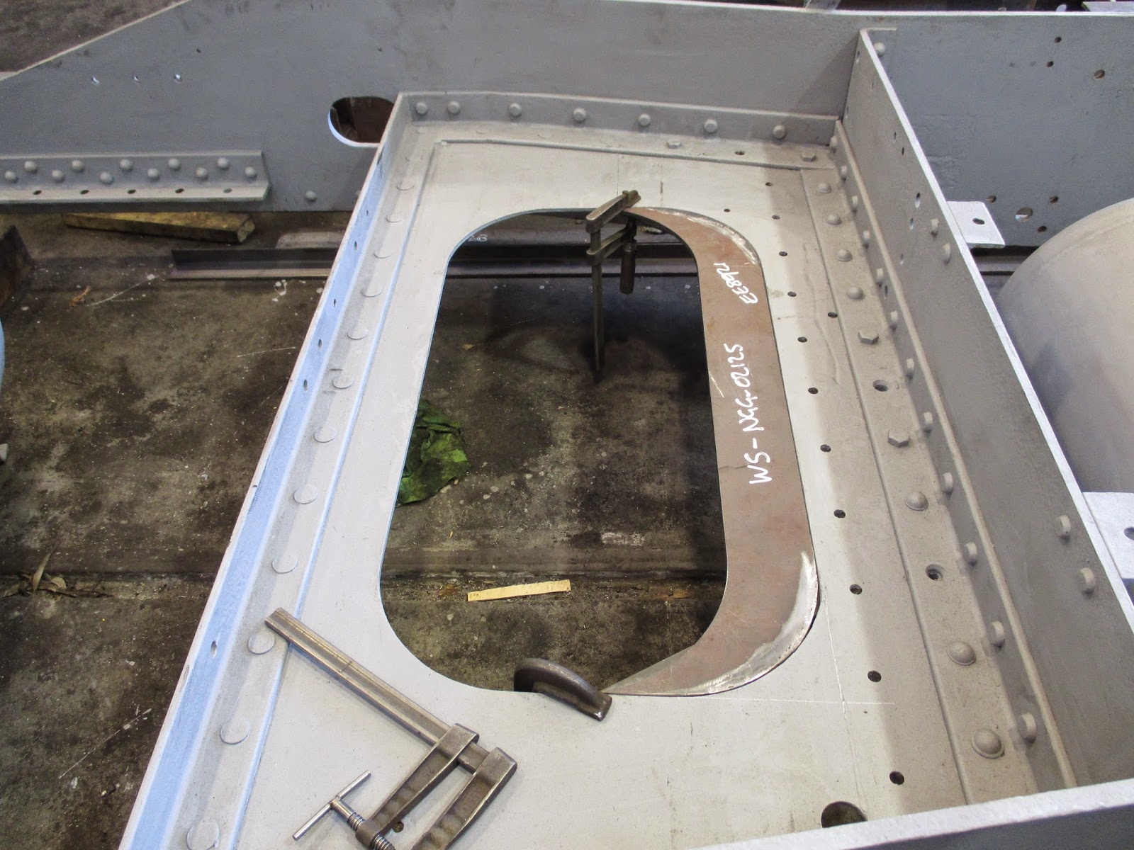 NG/G16 Boiler Cradle Progress - Puffing Billy Railway