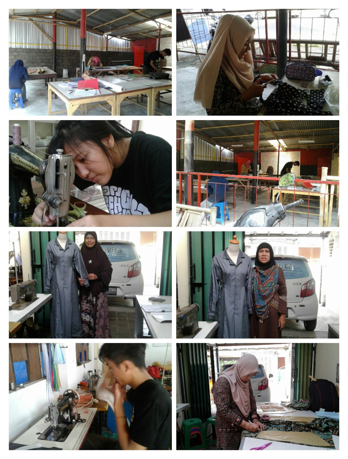 Salah satu karya peserta kursus jahit : Baju muslim hasil karya Bu Yuni ...