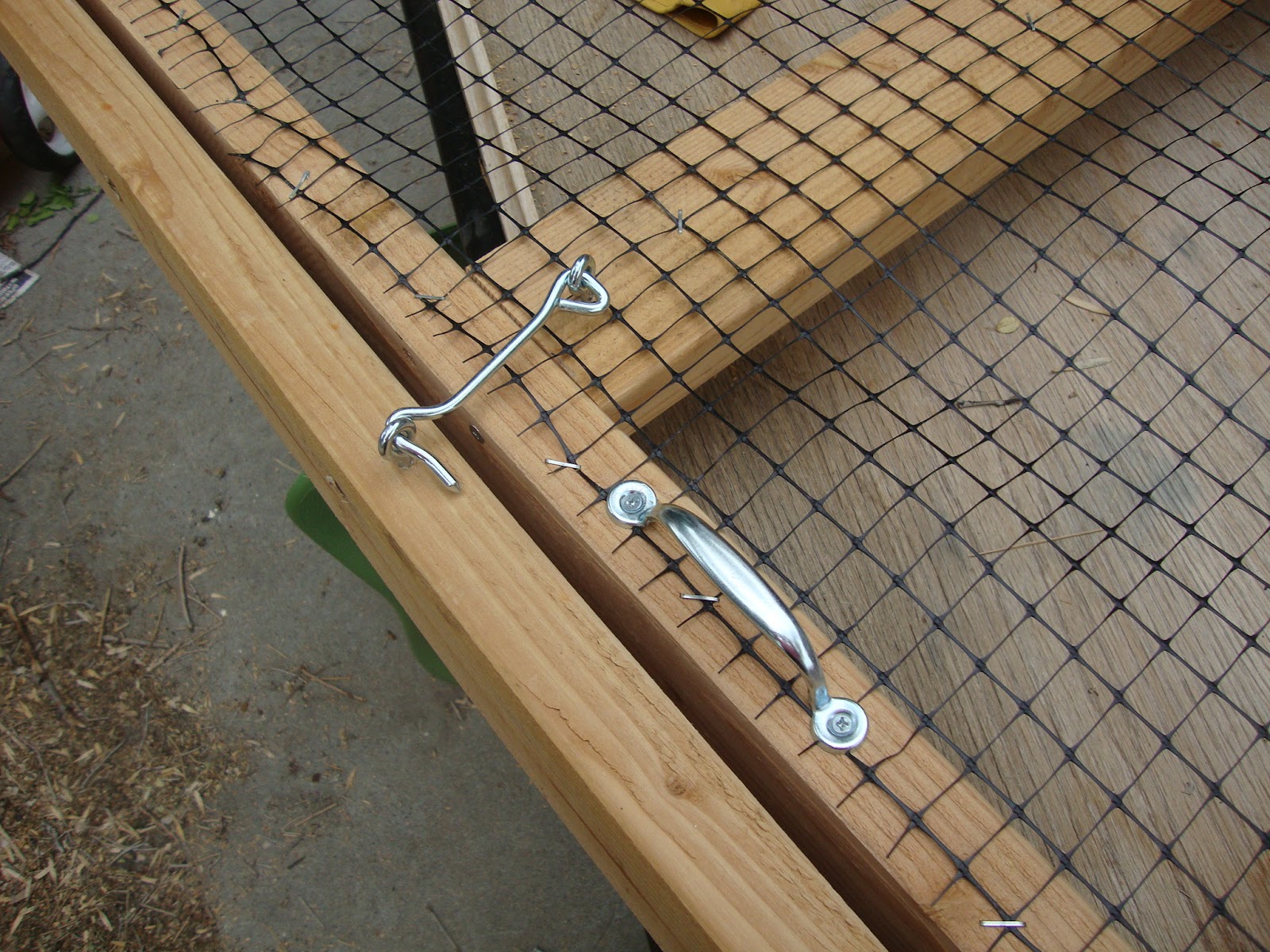 Creative Healings: Zip Tie Cedar Fence and Walk In Chicken Enclosure