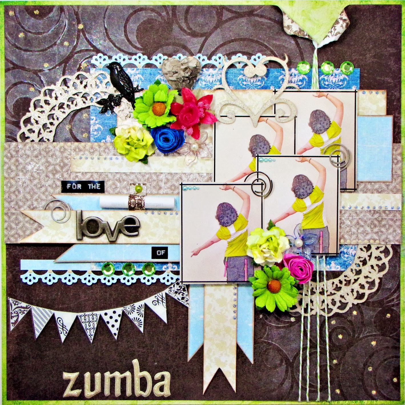 For The Love of Zumba Layout: Berry71Bleu December Challenge | Embrace ...