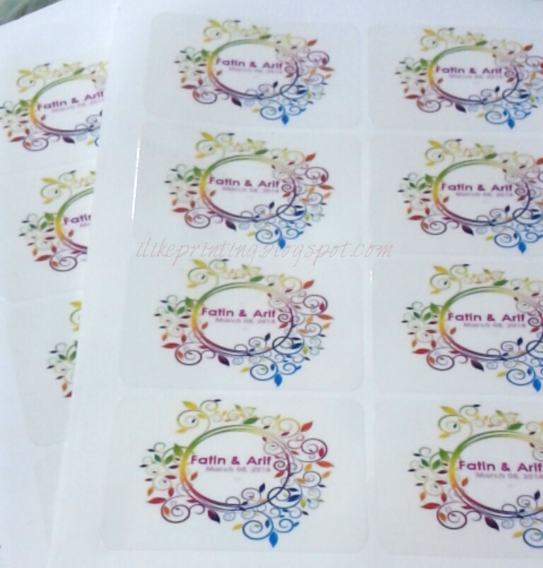 ONLINE PRINTING SERVICES: 80gsm TRANSPARENT STICKER + GLOSS