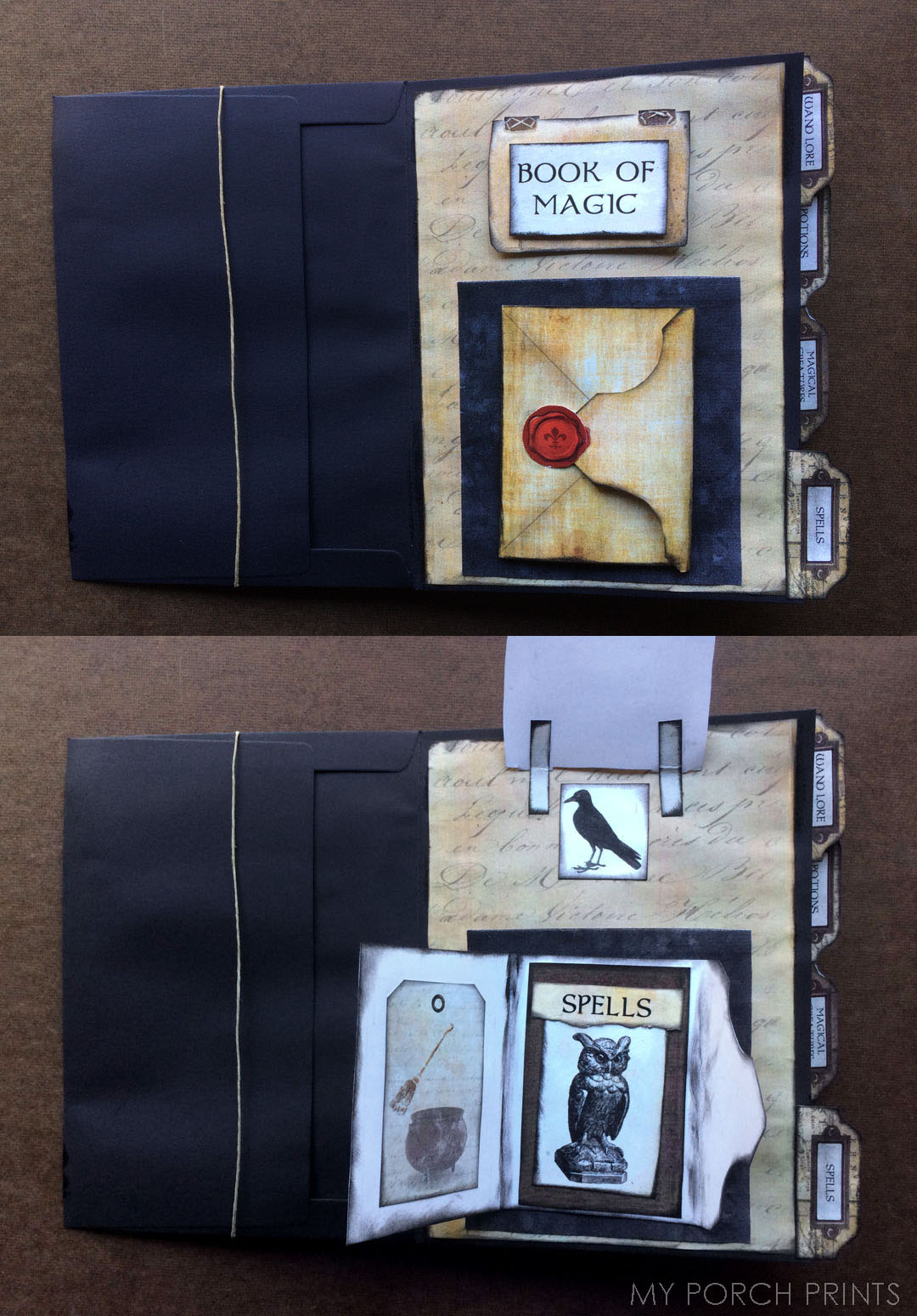 My Porch Prints: Wizard Themed Envelope Journal