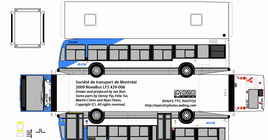 SP. Papel Modelismo: PaperCraft - PaperBus 2009 NovaBus LFS - Société ...