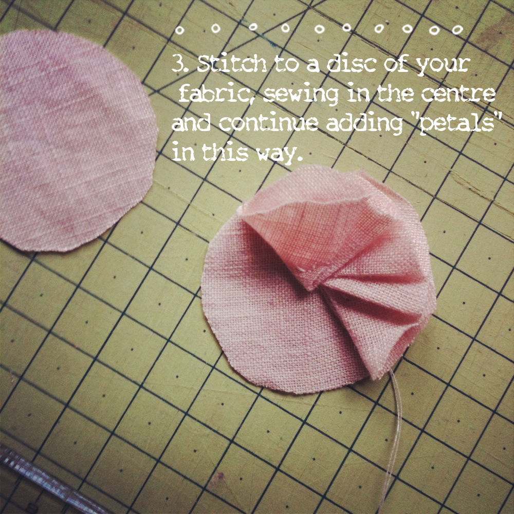 moshi-moshi: Fabric flower tutorial