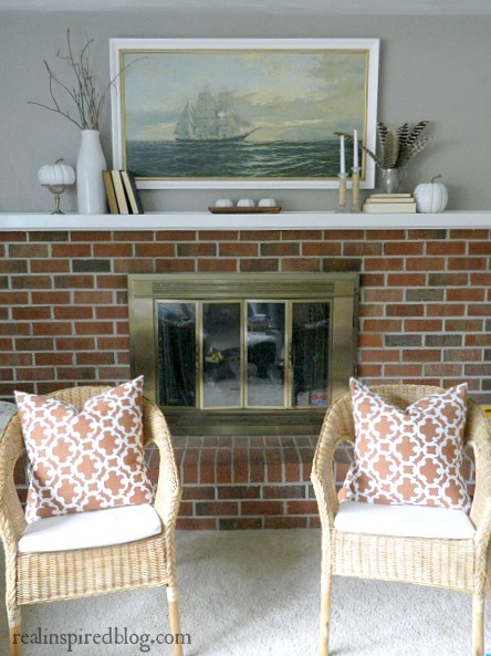Real Inspired: Neutral Nautical Fall Mantel