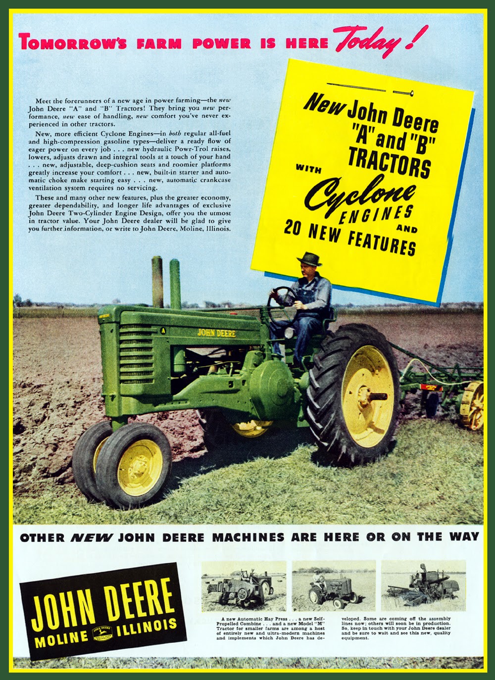 THE JOHN DEERE MODEL A TRACTOR