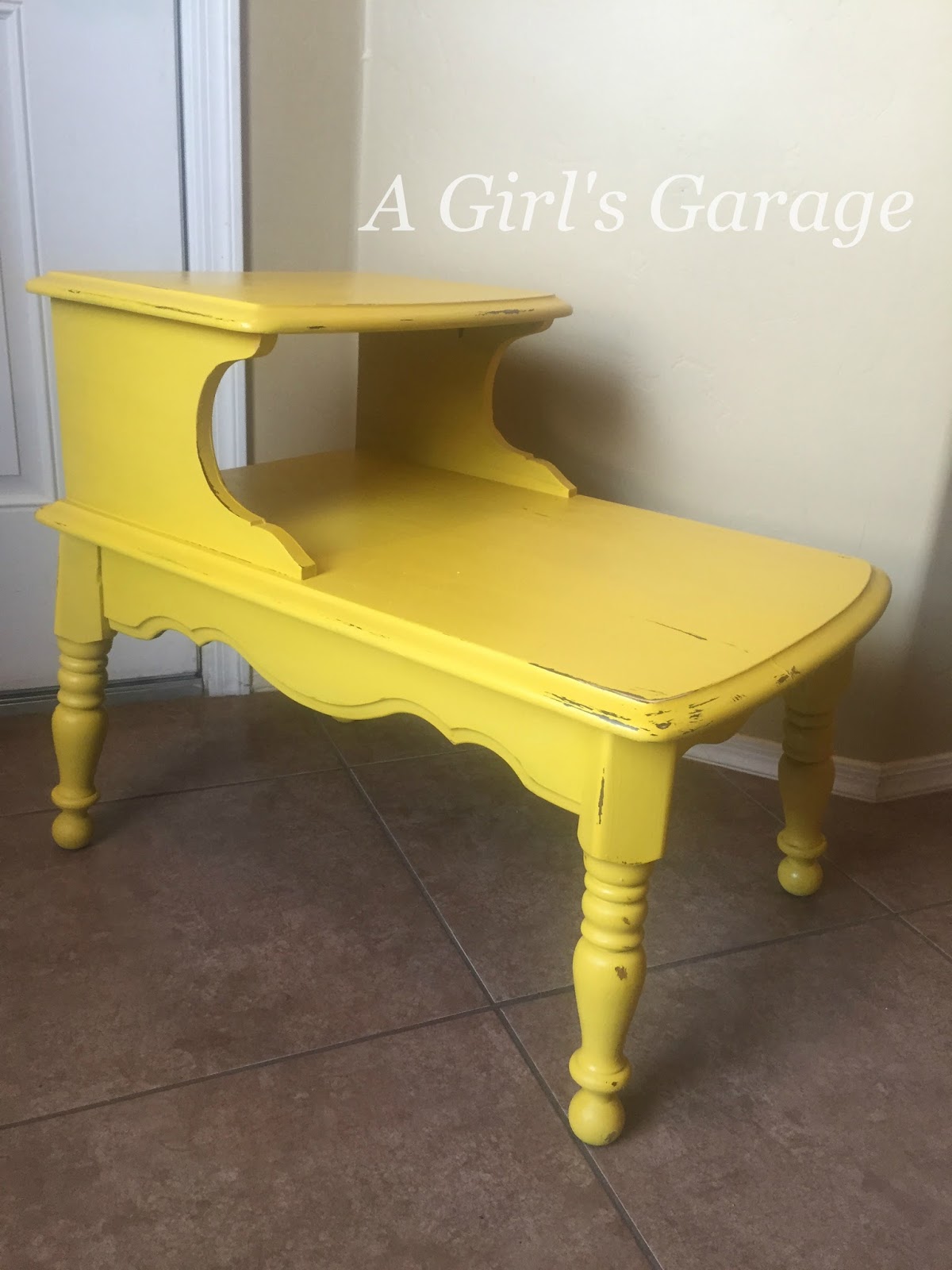 A Girl's Garage: The Little Yellow Table