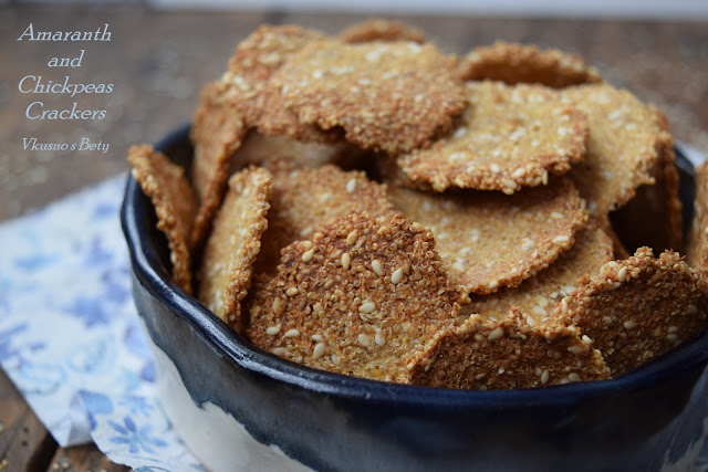 Крекери от амарант и нахут - Amaranth and Chickpeas Crackers